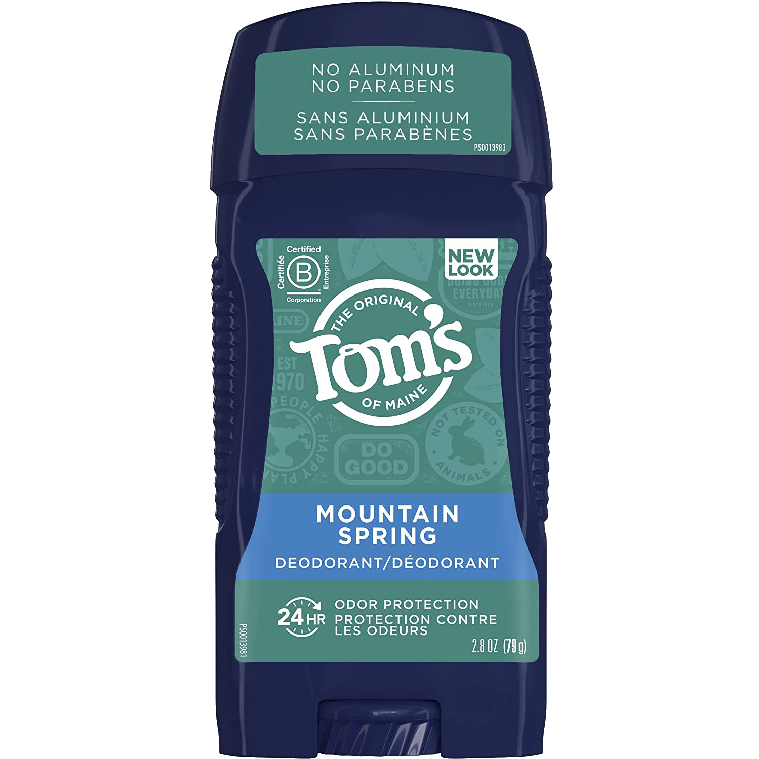 Tom's of Maine Mountain Spring Long-Lasting Natural Deodorant, Unisex ...